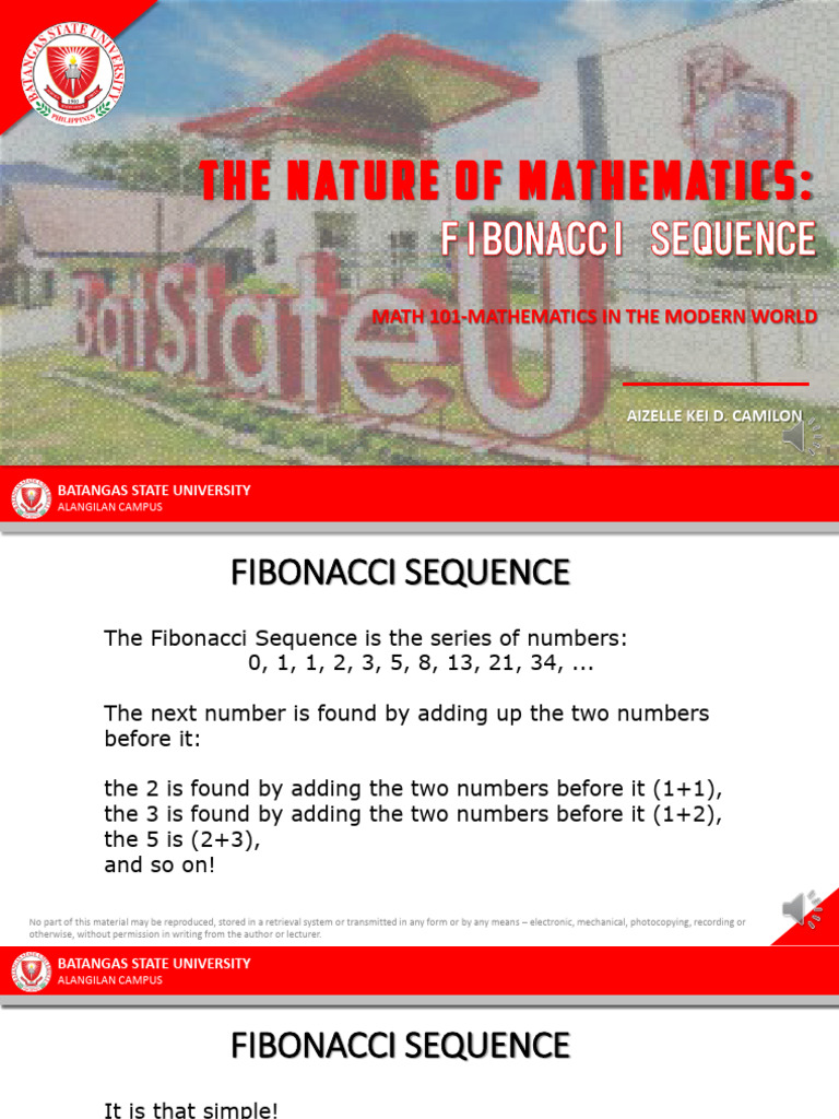 2-The Fibonacci Sequence | PDF | Mathematics