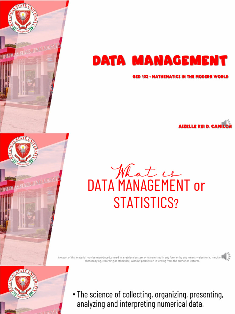 Basic Ideas of Data Management | PDF | Statistics | Level Of Measurement