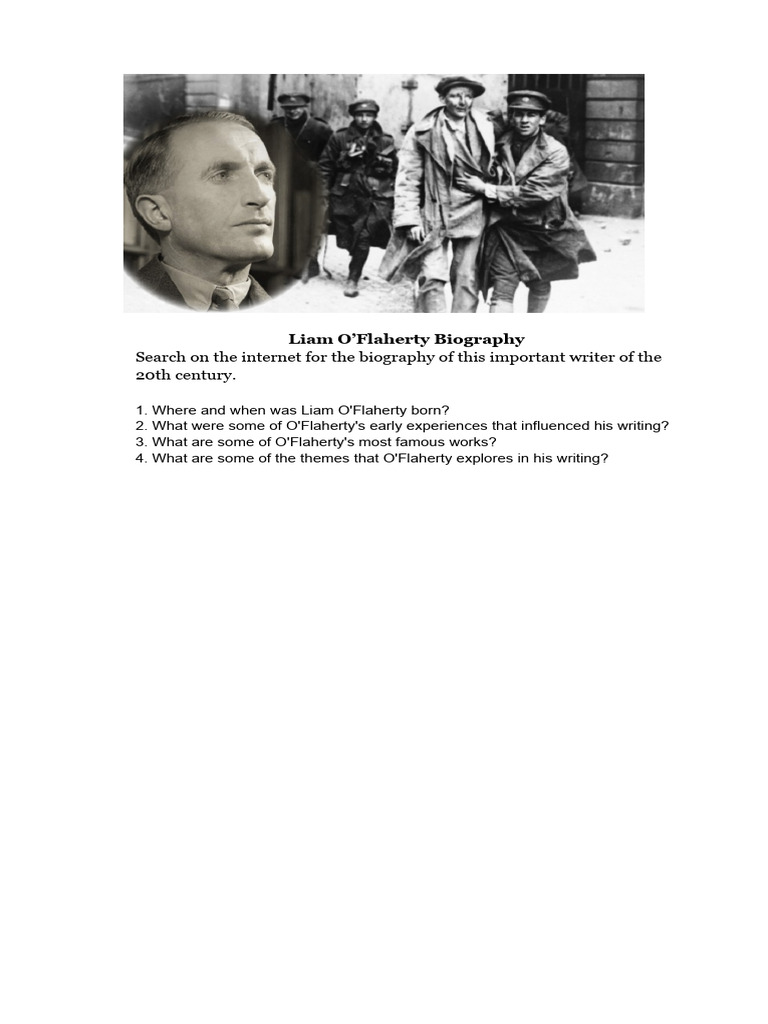 Liam O'Flaherty Biography | PDF