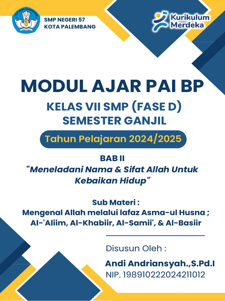 Cover Modul Ajar Pai Bab 2 | PDF