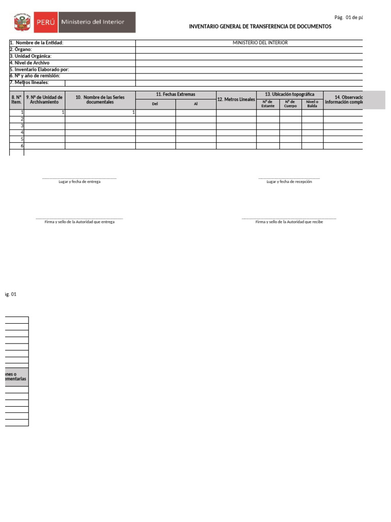 FORMATO DE INV. DE TRANSFERENCIA 1 | PDF | Presupuesto