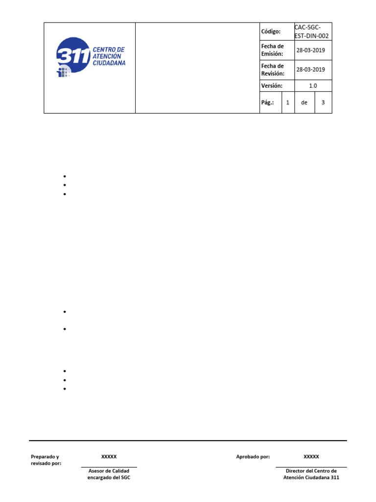 CAC-SGC-EST-DIN-002 Alcance Del SGC y Mapa de Procesos Rev EET | PDF ...