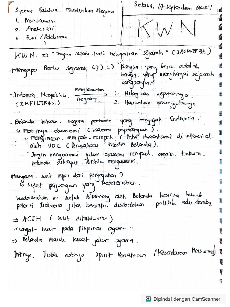 12122107_Gerald Fransisco_Catatan KWN | PDF