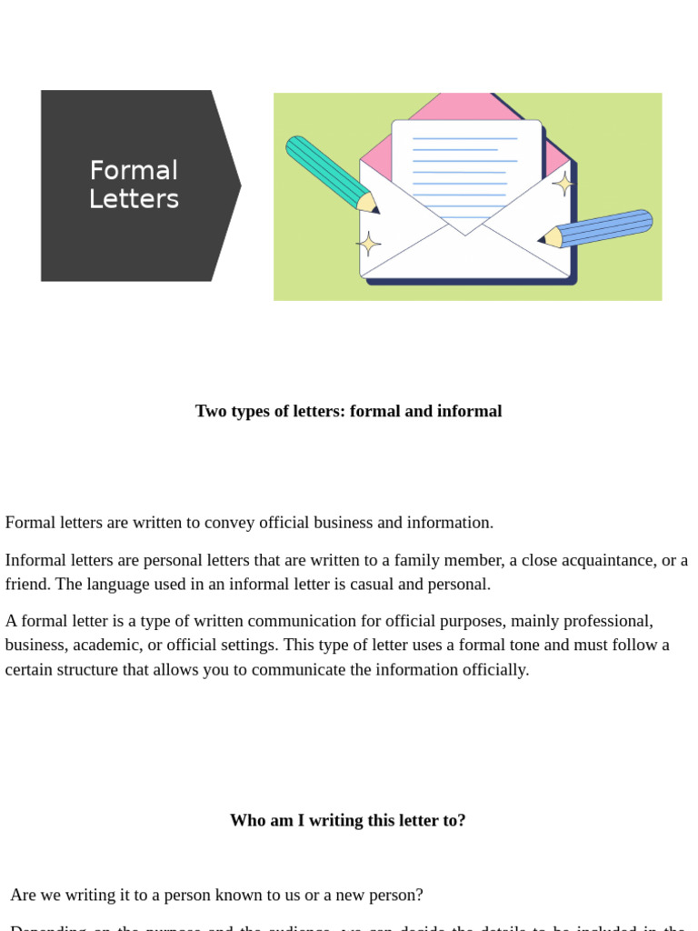 Formal Letters | PDF | Jargon | Human Communication