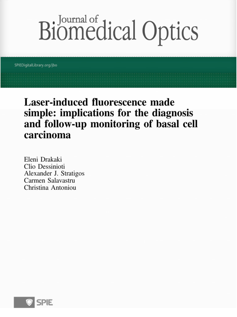 Drakaki2014 - Journal of Biomedical Optics | PDF | Skin Cancer ...