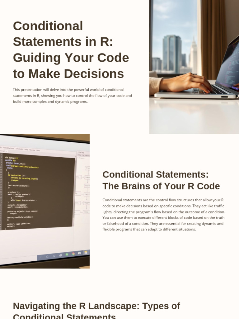 Conditional Statements in R Guiding Your Code To Make Decisions - PPTX ...