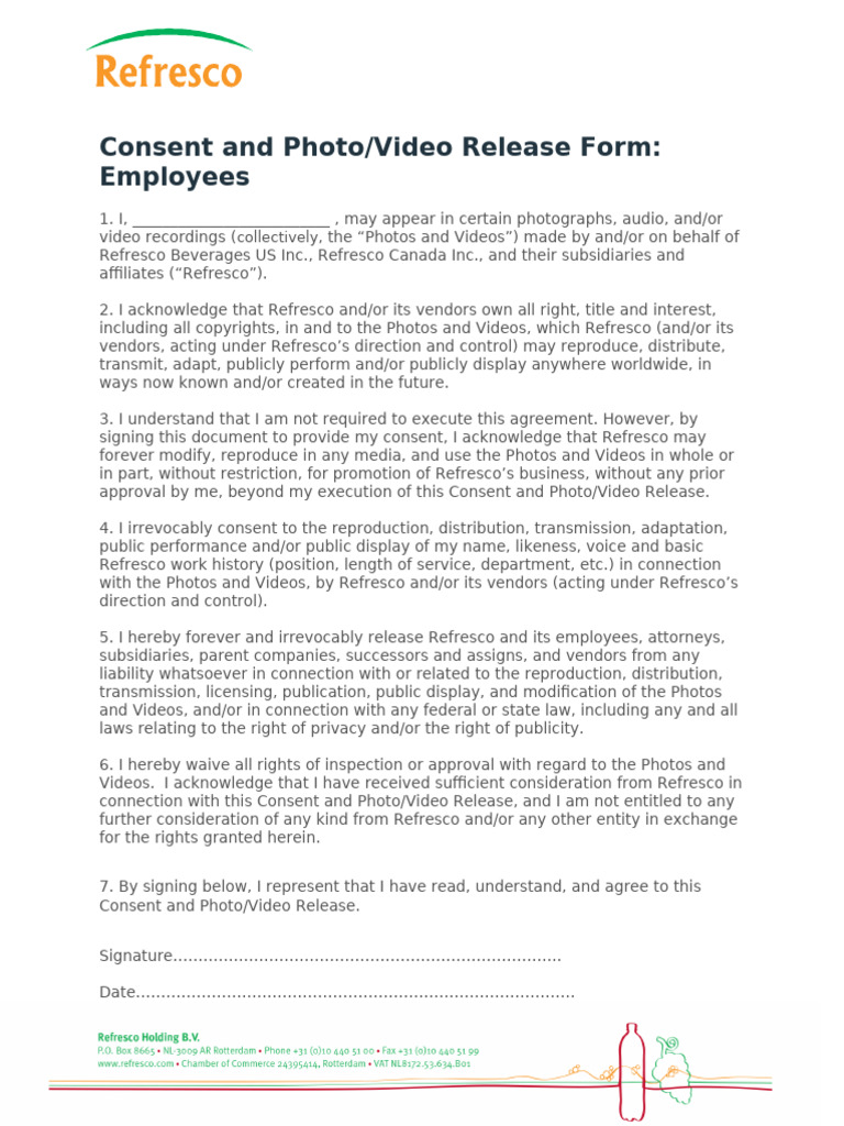 Photo Release Form For Newsletter | PDF | Copyright Law | Monopoly ...