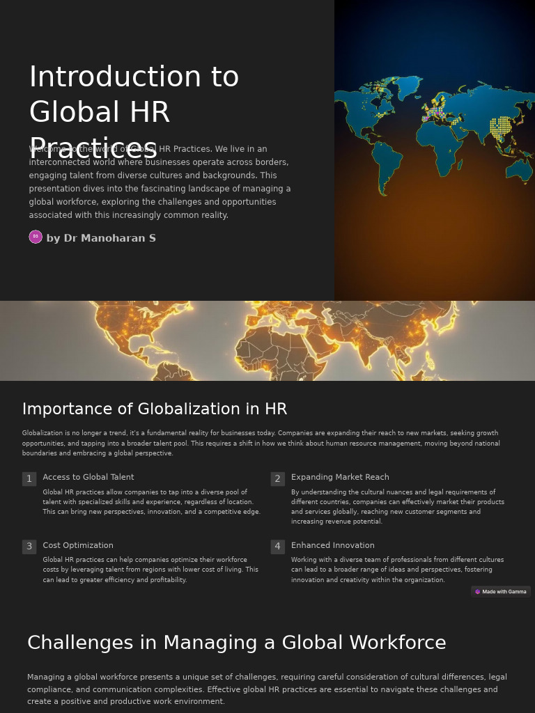 Introduction To Global HR Practices | PDF | Cost Of Living | Diversity ...
