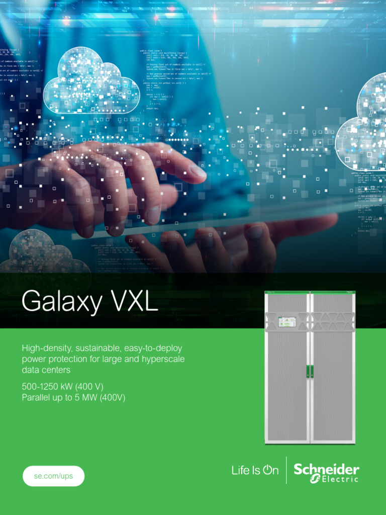 Galaxy VXL: High-Efficiency UPS for Data Centers | PDF | Data Center ...