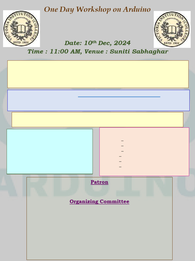 flyer_ VIC_Arduino workshop | PDF