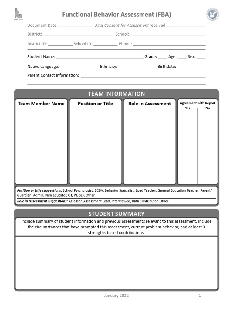 Functional_Behavior_Assessment | PDF | Psychological Concepts | Psychology