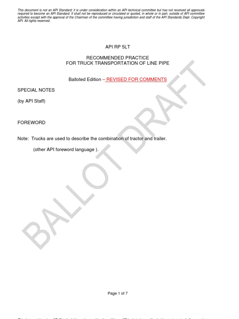 RP 5 LT | PDF | Containerization | Pipe (Fluid Conveyance)