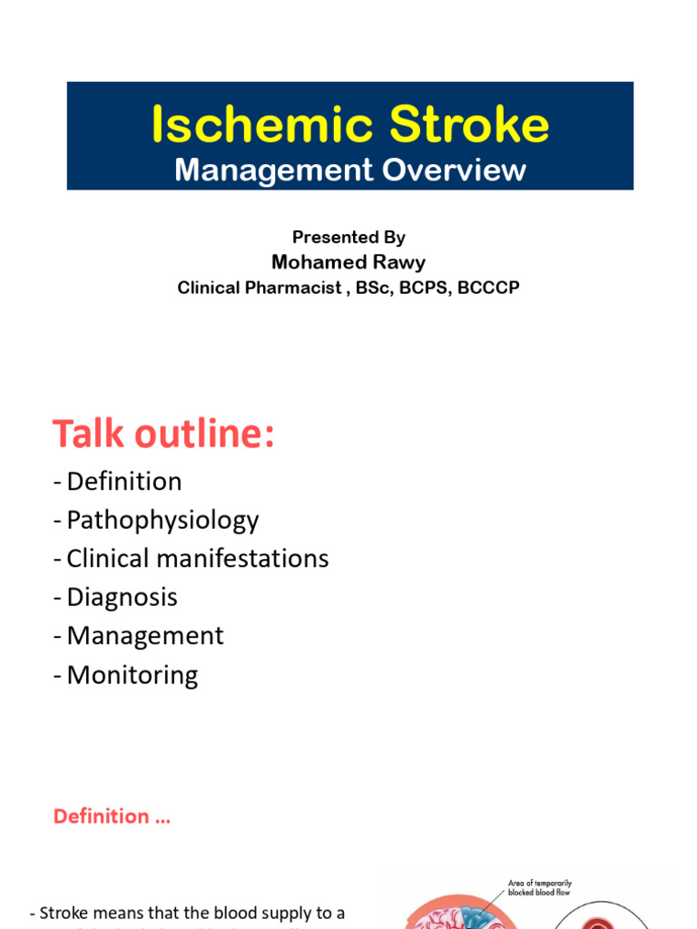 Ischemic_stroke_management__1733970563 | PDF | Stroke | Ischemia
