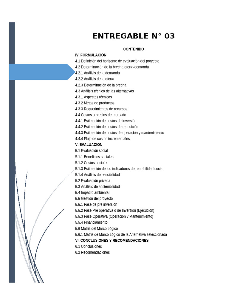 ENTREGABLE N° 03 | PDF