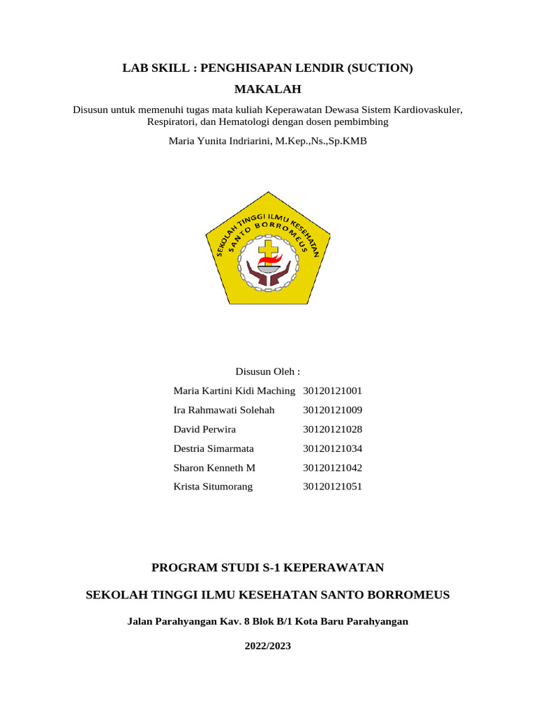 LAB SKILL Kel 8 KMB 1 2 3 | PDF