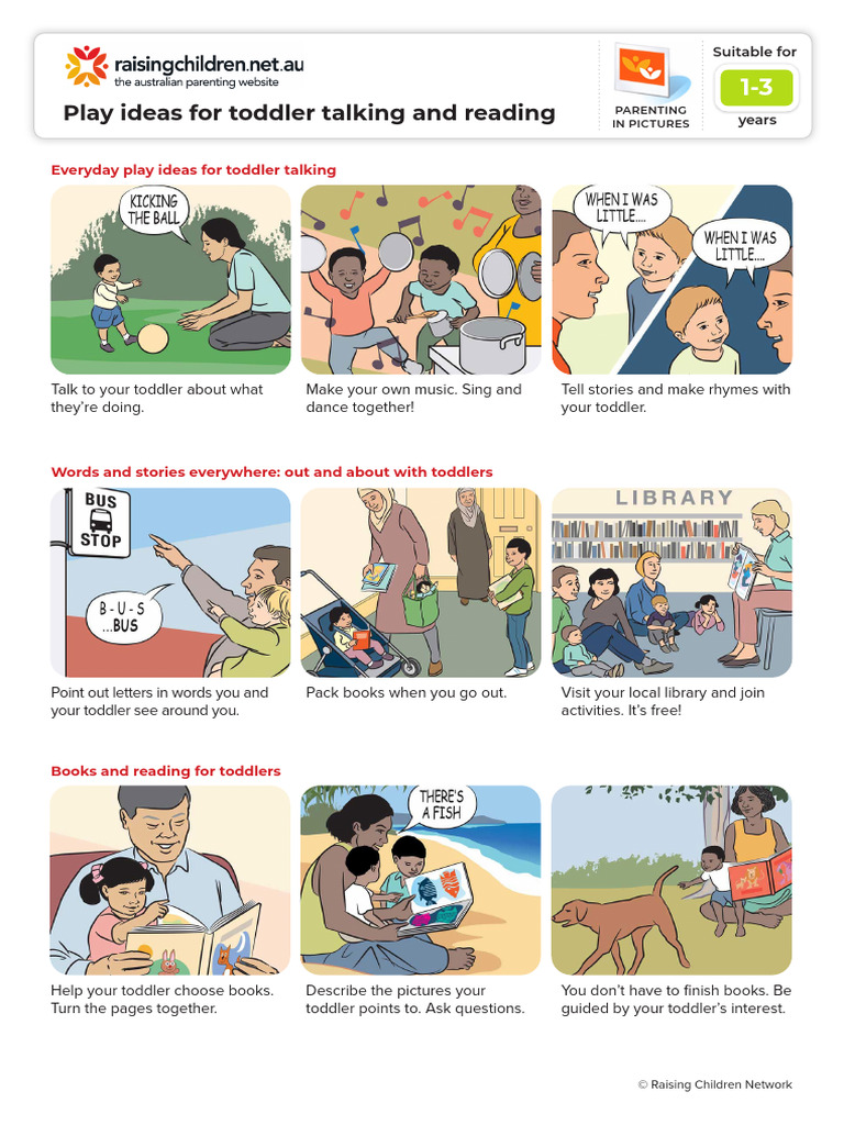 Toddler Talking & Reading Play Ideas | PDF