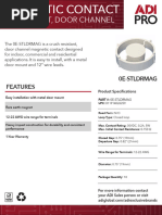 Sentrol 1078 1076 Series Magnetic Contacts Data Sheet | PDF | Switch ...