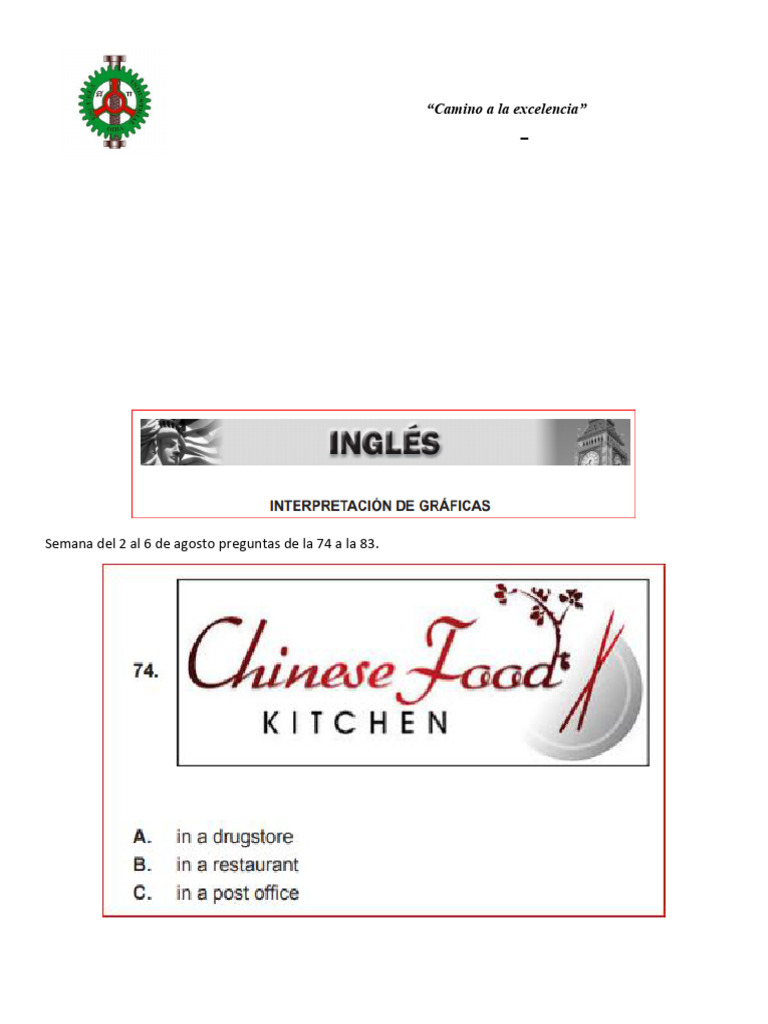 Guía Inglés 11°: Simulacro ICFES Agosto | PDF