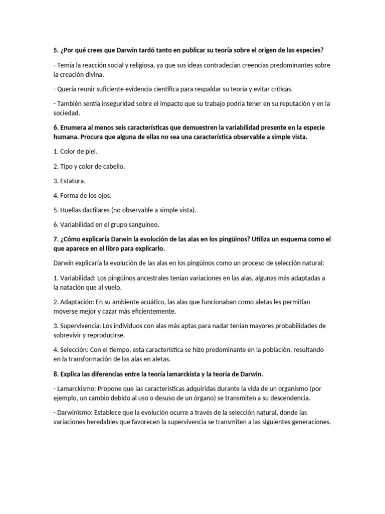 Biologia | PDF | Seleccion natural | Evolución