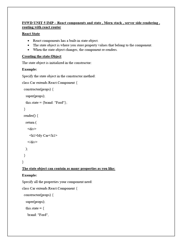 FSWD Unit 5 Imp Que ND Ans | PDF | Computer Programming | Software Engineering