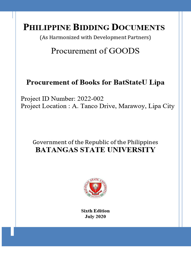 Procurement of Books For BatStateU Lipa | PDF
