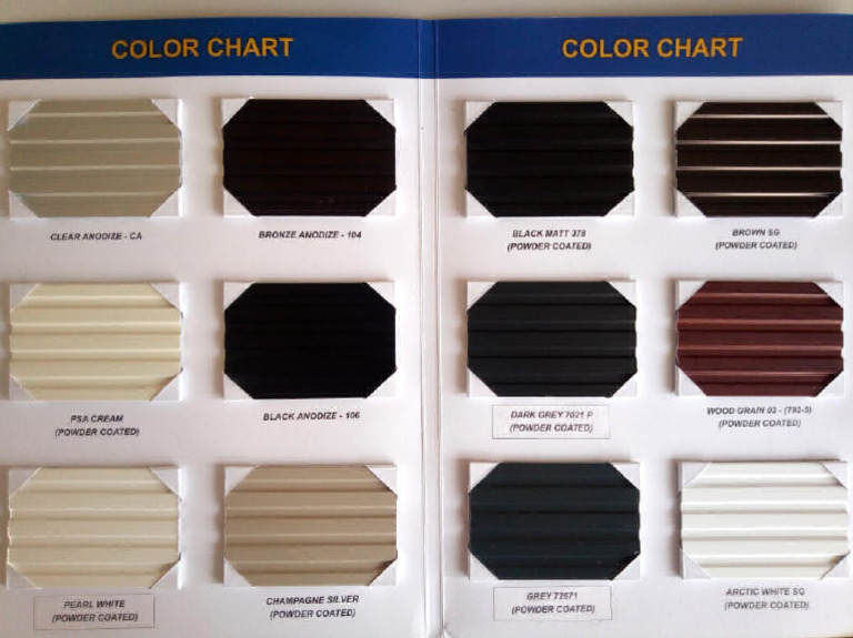 Colour Chart. Alutama | PDF