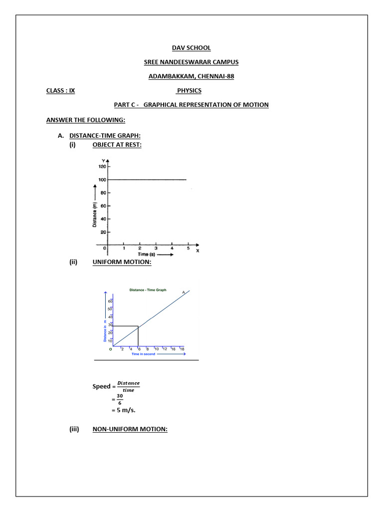 class_9_physics__motion_part_C_notes_1624286029 | PDF | Acceleration ...