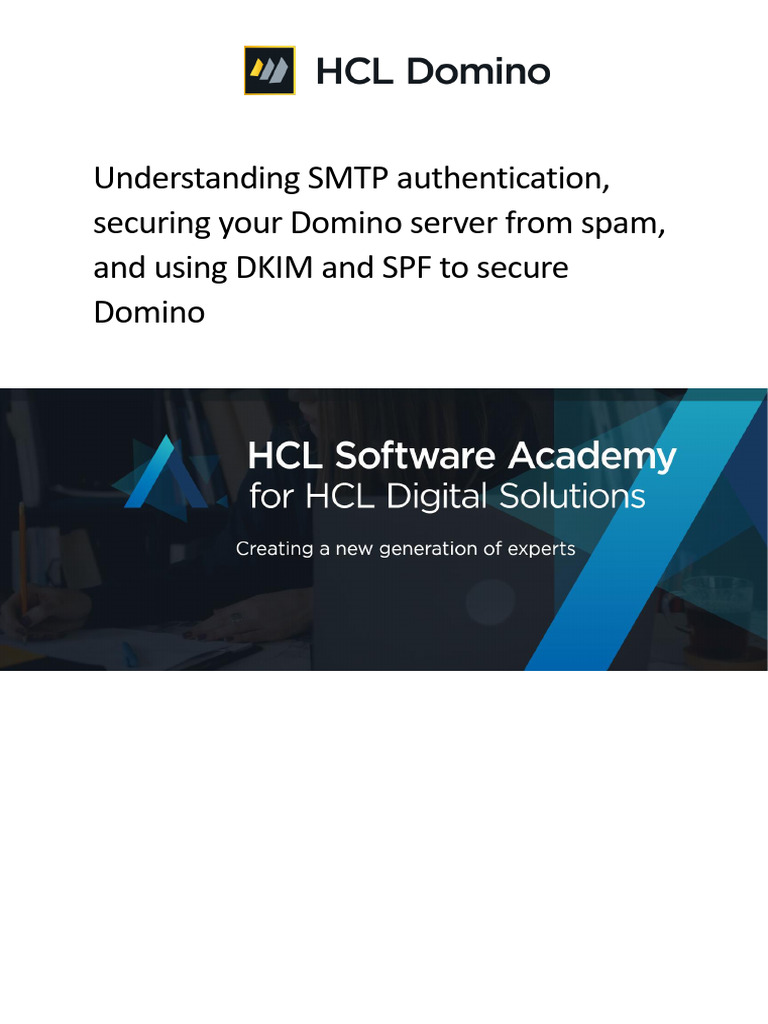 Understanding SMTP Authentication, Securing Your Domino Server From ...