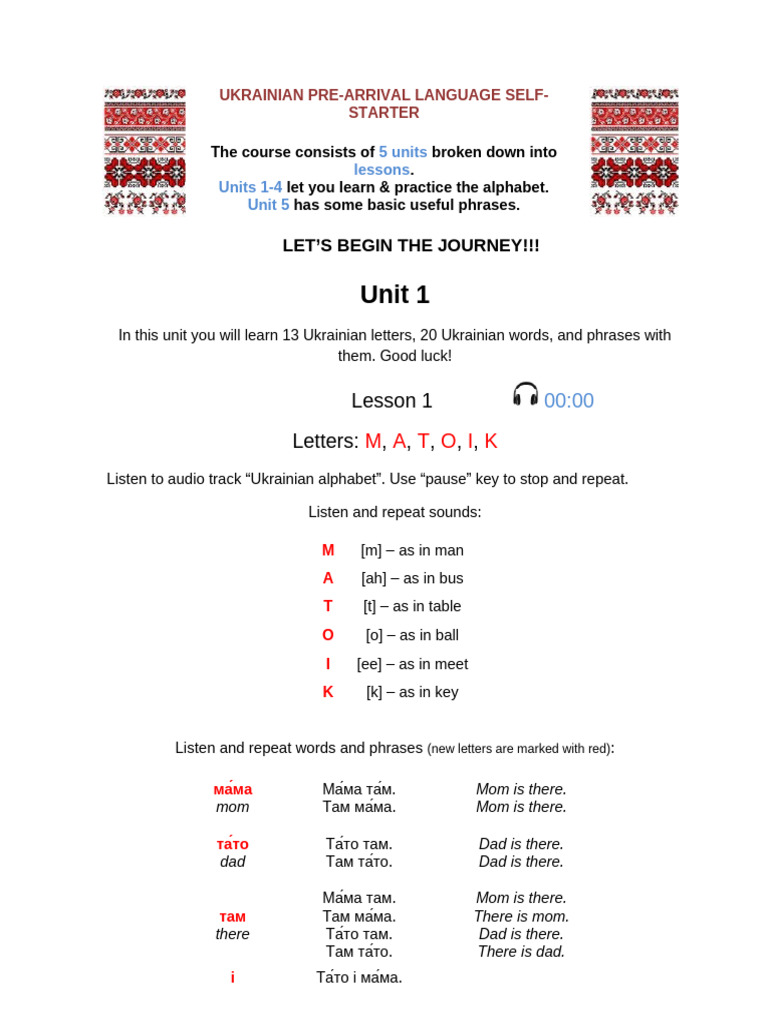 Ukrainian Language Self-starter Script | PDF | Graphemes | Collation Ukrainian Language Self-starter Script | PDF | Graphemes | Collation