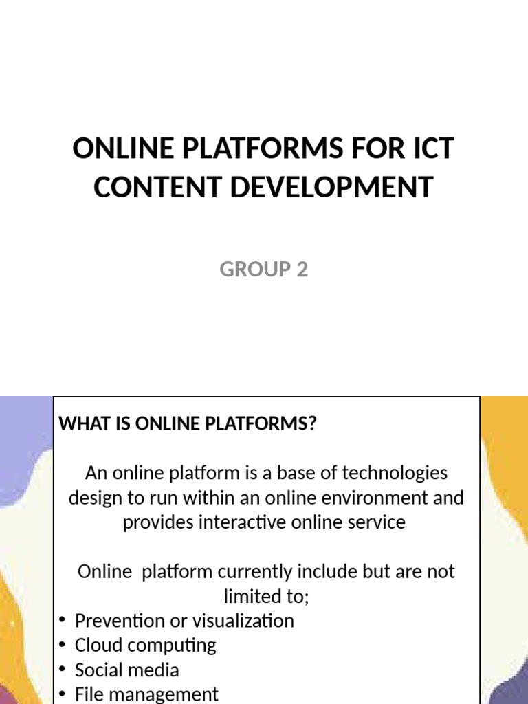Online Platforms for Ict Content Development - Copy | PDF
