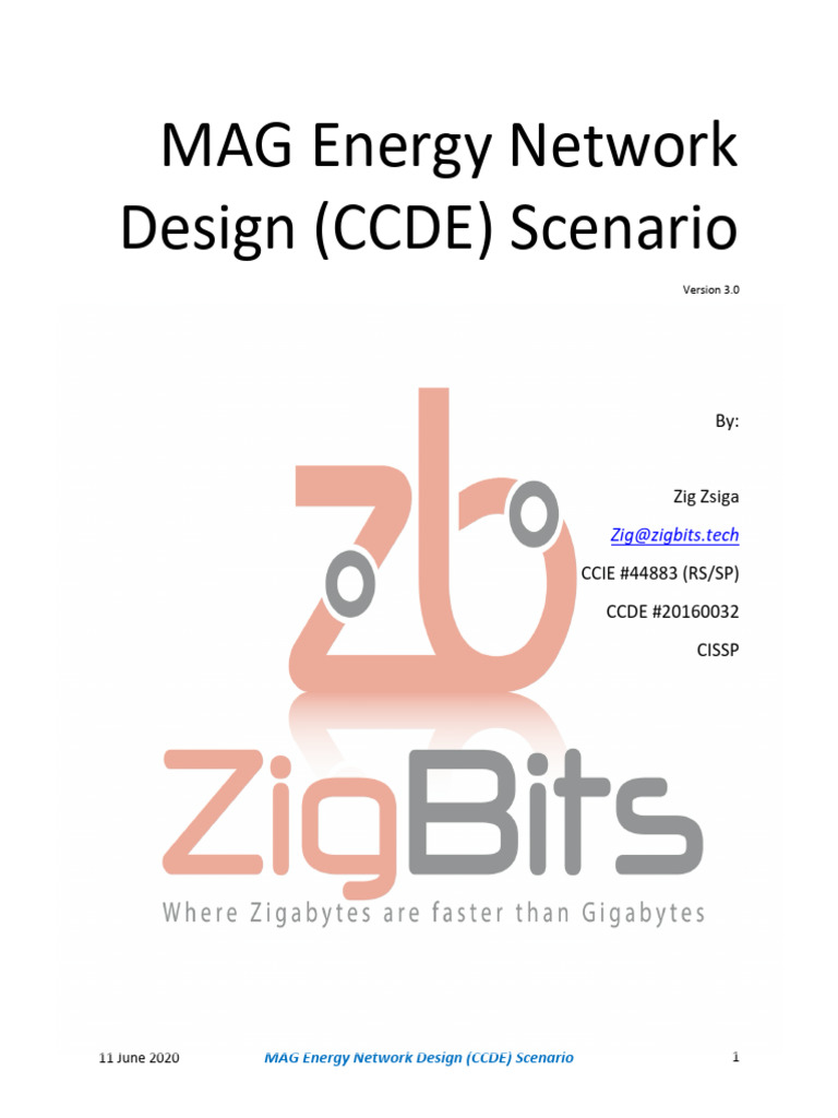 MAG Energy Network Design (CCDE) Scenario 1 | PDF | Port (Computer ...