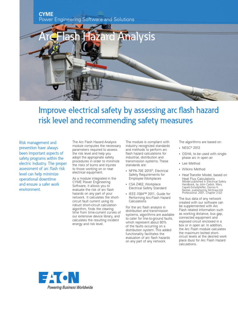 Arc Flash Hazard Analysis | PDF | Electrical Engineering