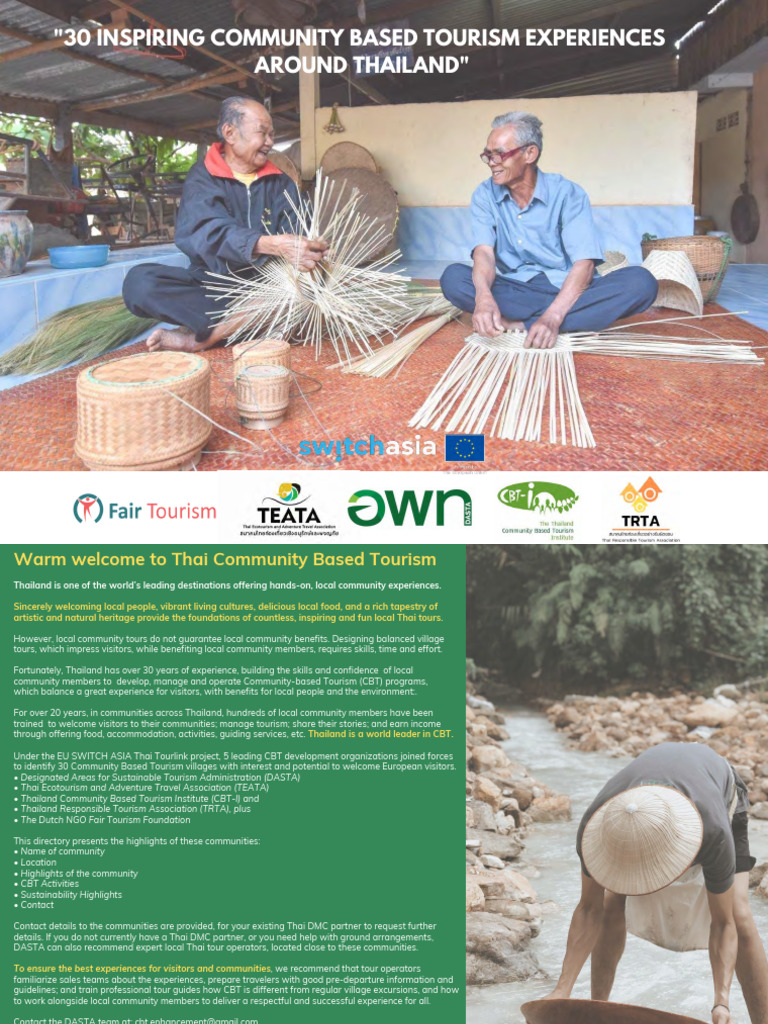 Thai Community Tourism Guide | PDF | Thailand | Thai Cuisine