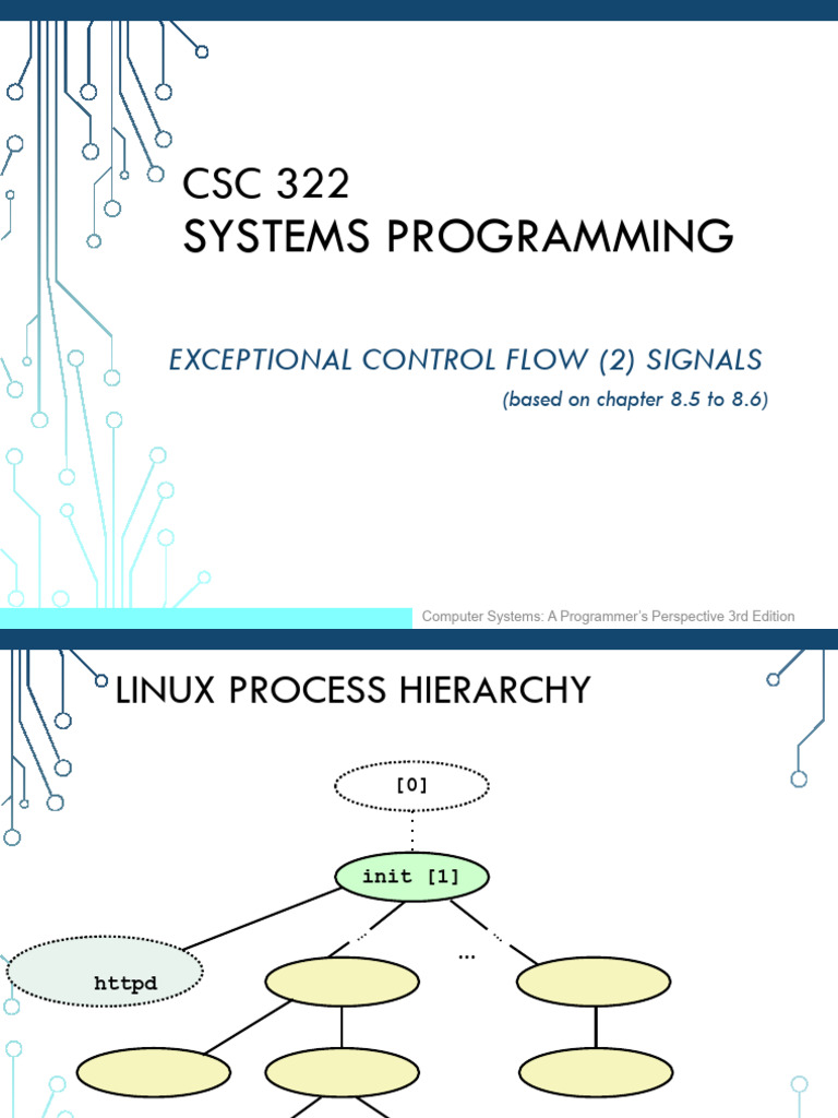 Linux Signals and Shell Programming | PDF | Process (Computing) | System Software