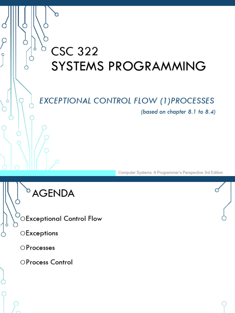 Chapter08-Exceptional Control Flow (1) Processes | PDF | Process (Computing) | Central ...