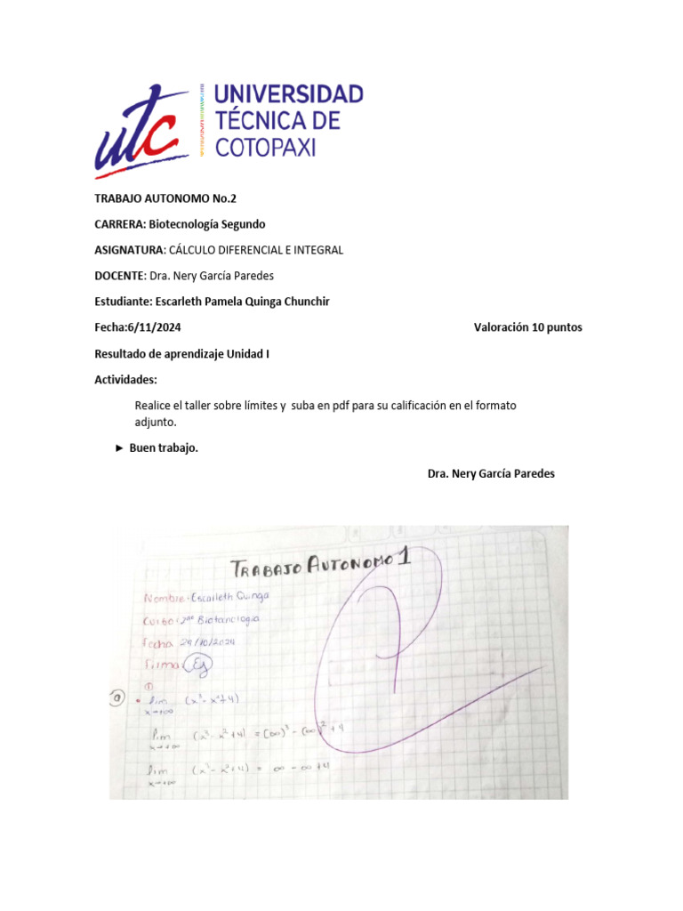 Escarleth Quinga Ejercicios - Salida | PDF