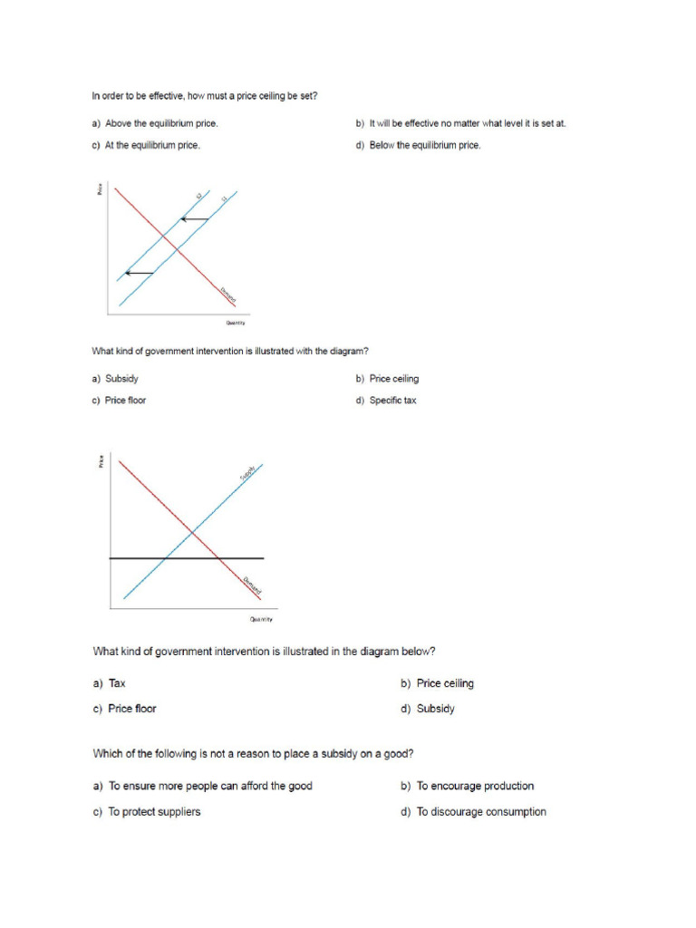 Topic 6_Gov Intervention Tutorial | PDF Topic 6_Gov Intervention Tutorial | PDF