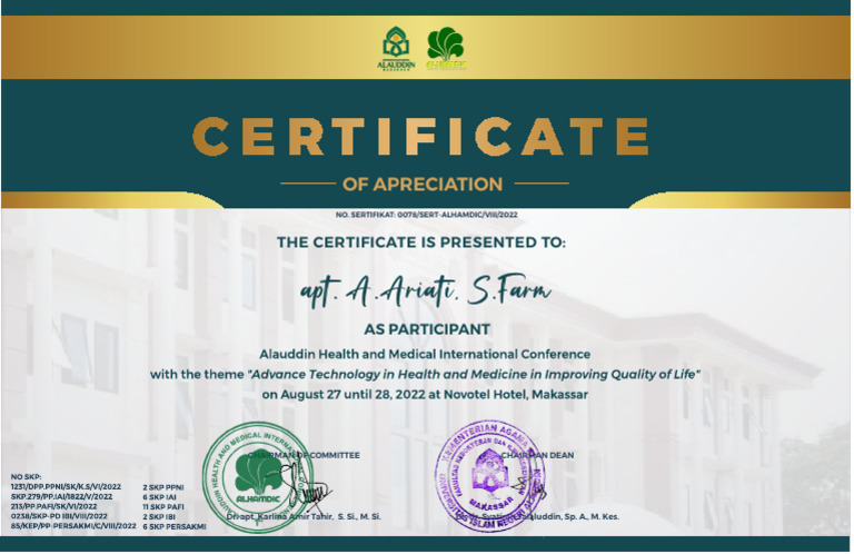 Apt. A.Ariati, S.Farm 4 | PDF