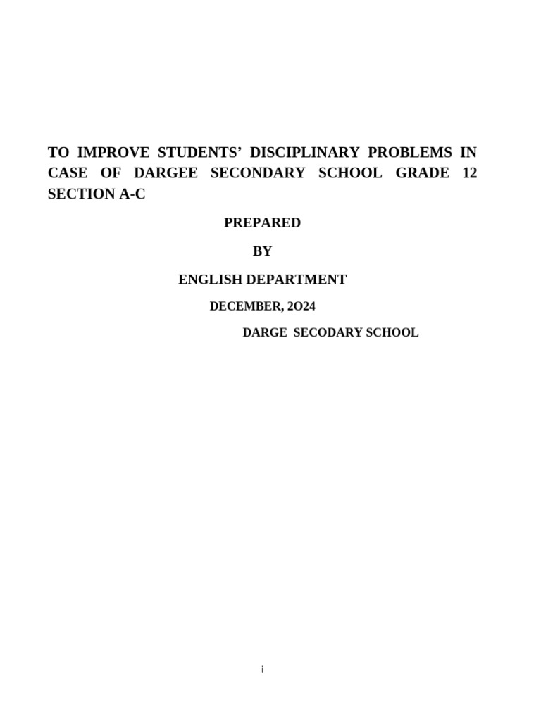 Alganesh Action Research new | PDF | Disciplines | Teachers