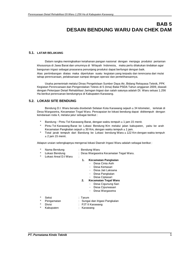 Bab 5 (Final Nota Desain) | PDF