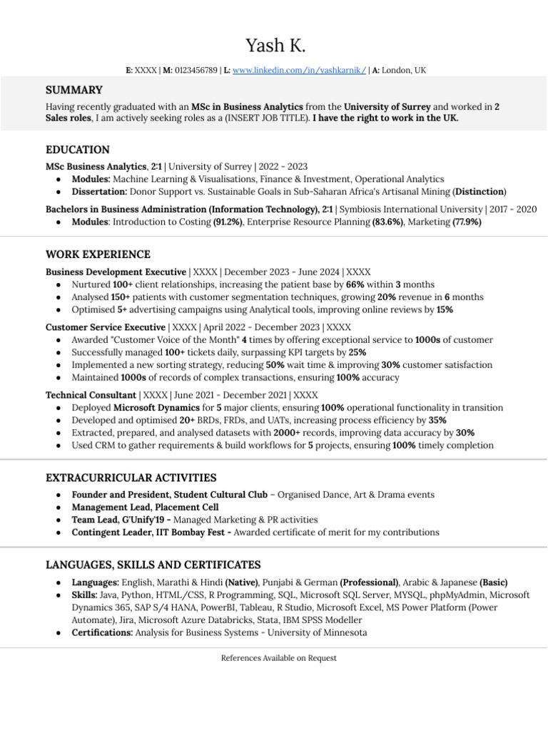 Winning CV | PDF | Analytics | Spss