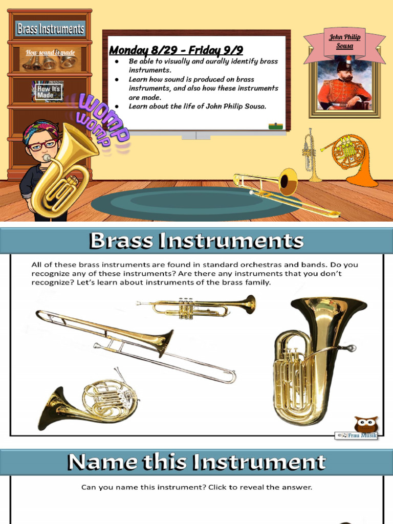 Brass Instruments: Sounds & History | PDF