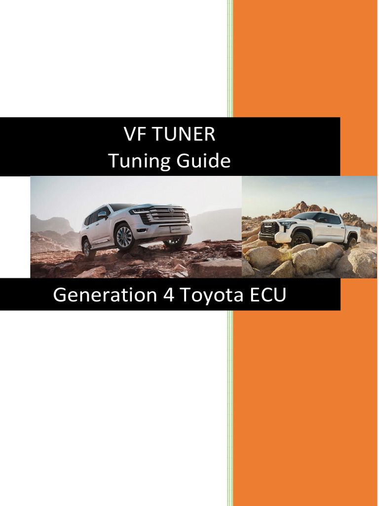 VF TUNER Tuning Guide - Generation 4 Tuning Guide | PDF | Throttle | Turbocharger