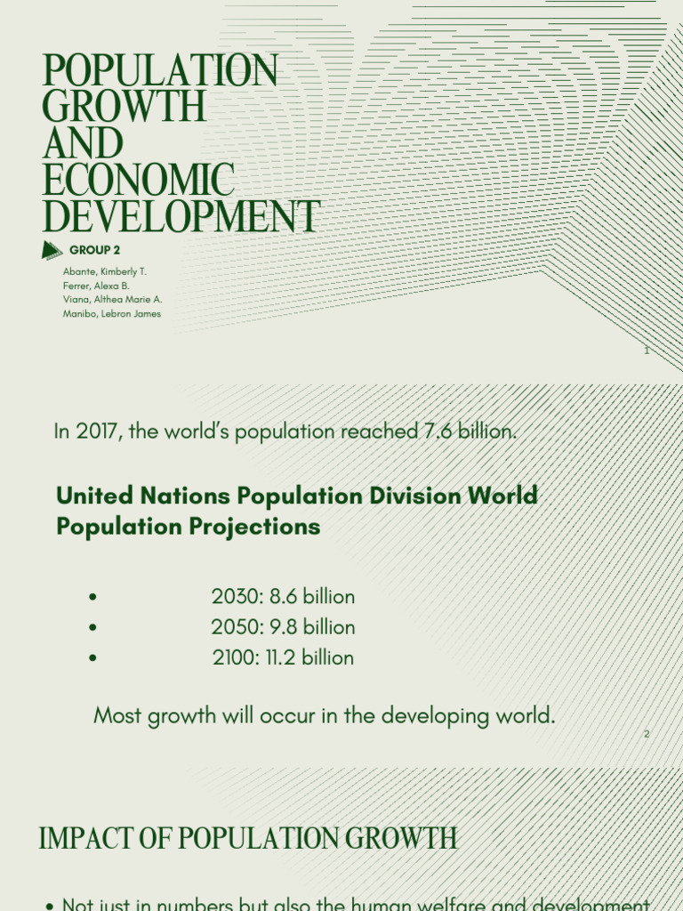 Population Growth and Economic Impact | PDF | Total Fertility Rate ...