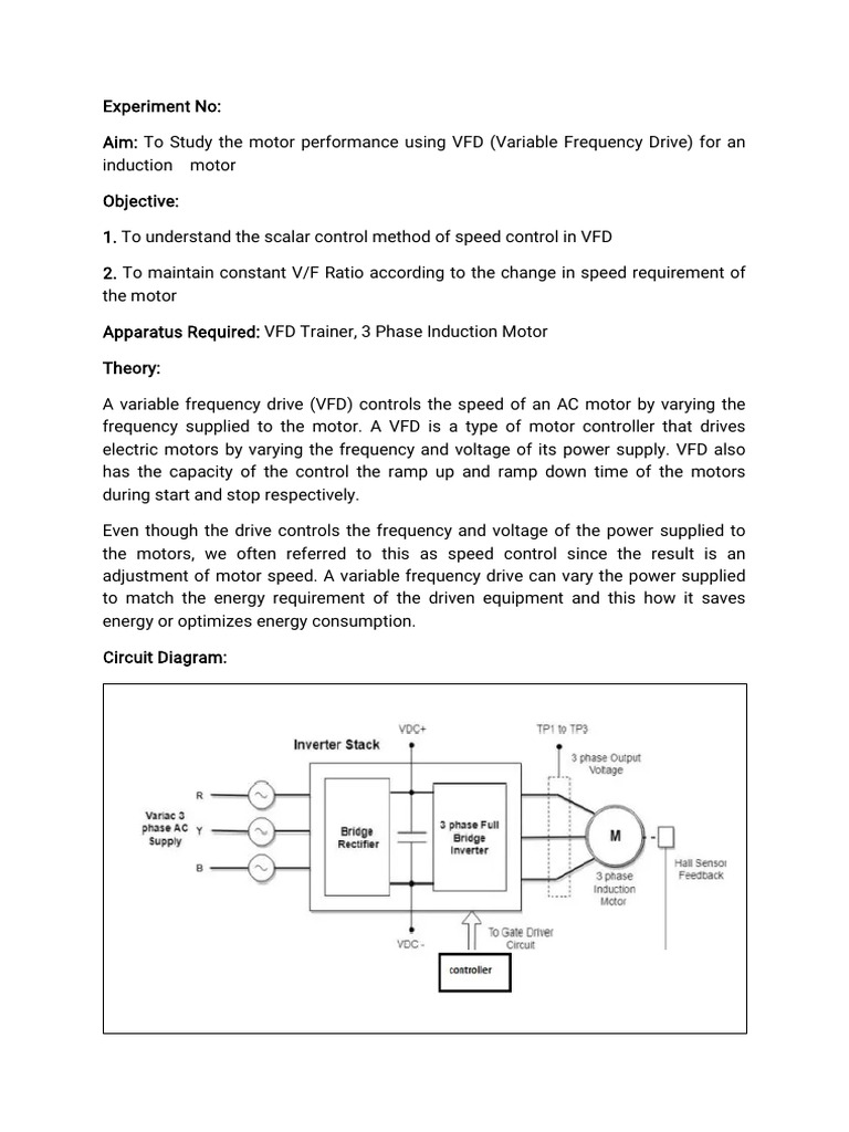 VFD | PDF | Electric Motor | Power Supply