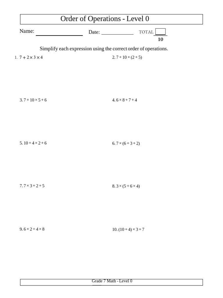 Gr7-OOP Integer All Levels-V1 | PDF | Mathematics | Arithmetic
