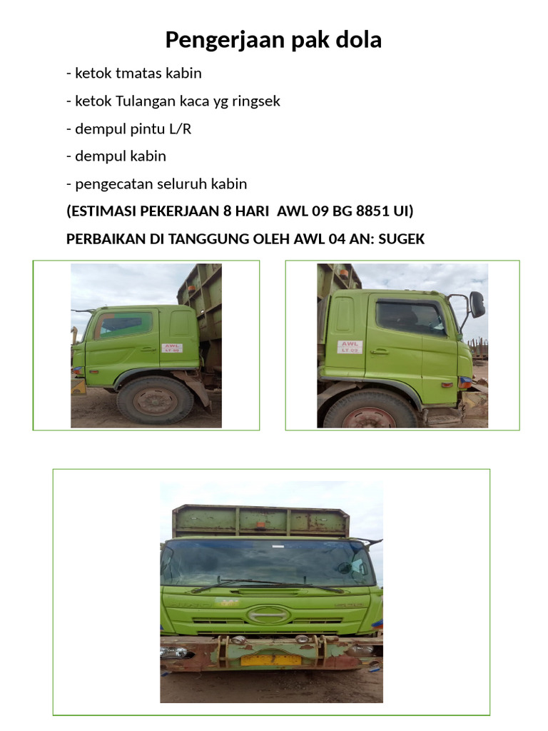 Pengerjaan Pak Dola | PDF
