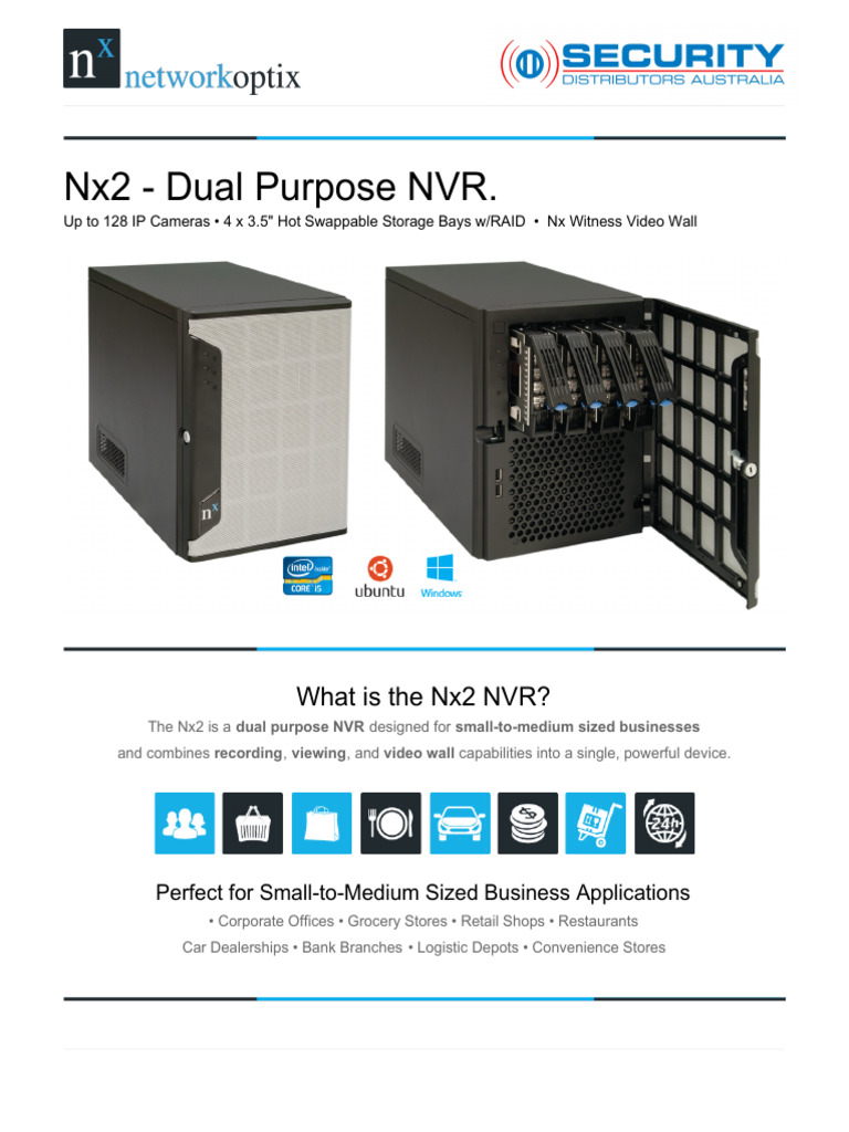 DS - IP-NVR-N-NX2 NX2 - Dual Purpose NVR | PDF | Solid State Drive ...