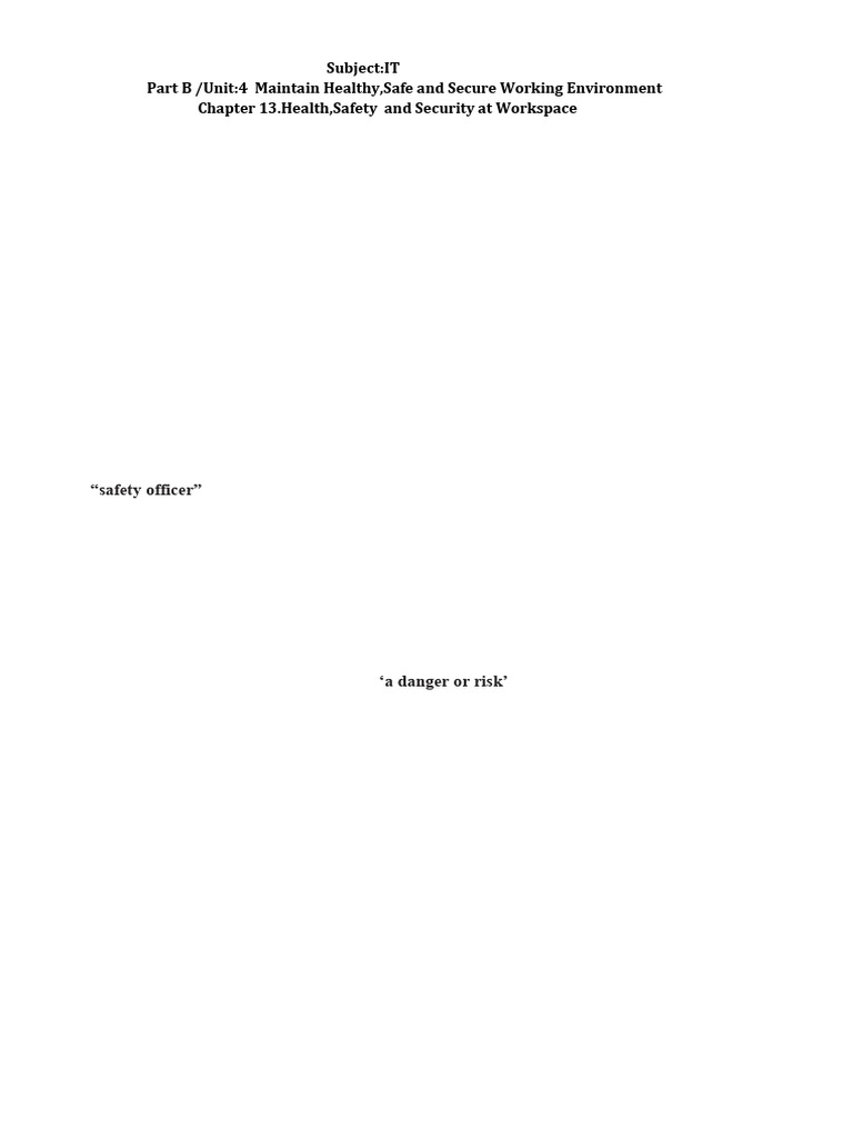 Part B Unit 4 Q.bank 24-25 | PDF | Hazards | Occupational Safety And Health