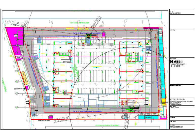 Logistic Plan For Building Drawing | PDF